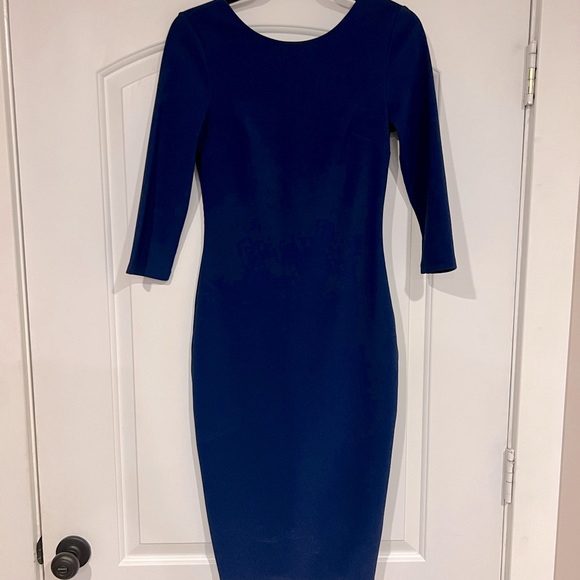 Express | Dresses | Express Body Cone Navy S Dress | Poshmark
